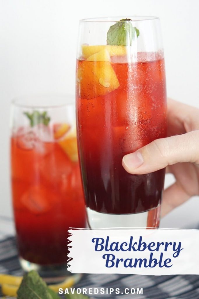 Blackberry Bramble Cocktail - Savored Sips