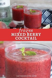 Frozen Mixed Berry Cocktail - Savored Sips