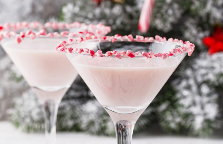 Pink Peppermint Martini - Savored Sips