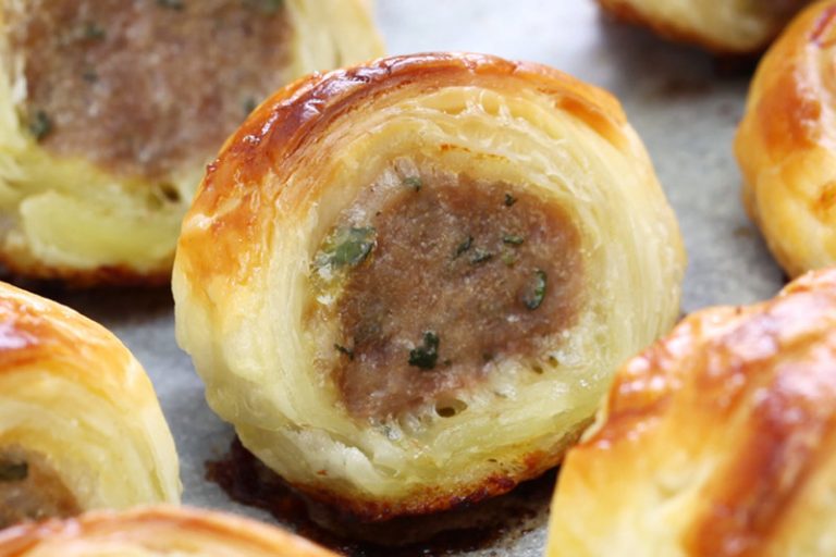 Puff Pastry Sausage Rolls - Savored Sips