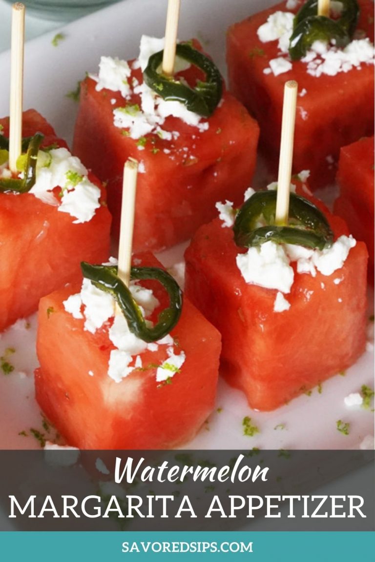 Margarita Watermelon Appetizers - Savored Sips