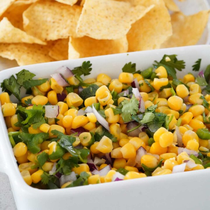 Roasted Poblano Chili Corn Salsa - Savored Sips