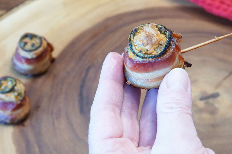Baked Pig Shots (Bacon Wrapped Sausage) - Savored Sips