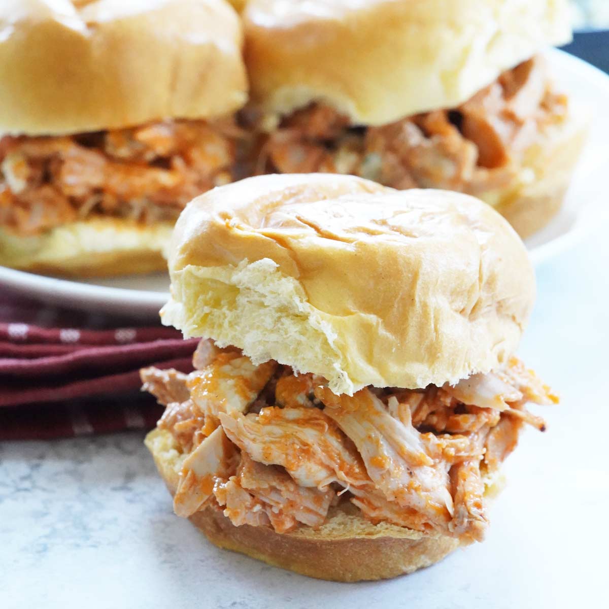 Buffalo Chicken Sliders - Savored Sips