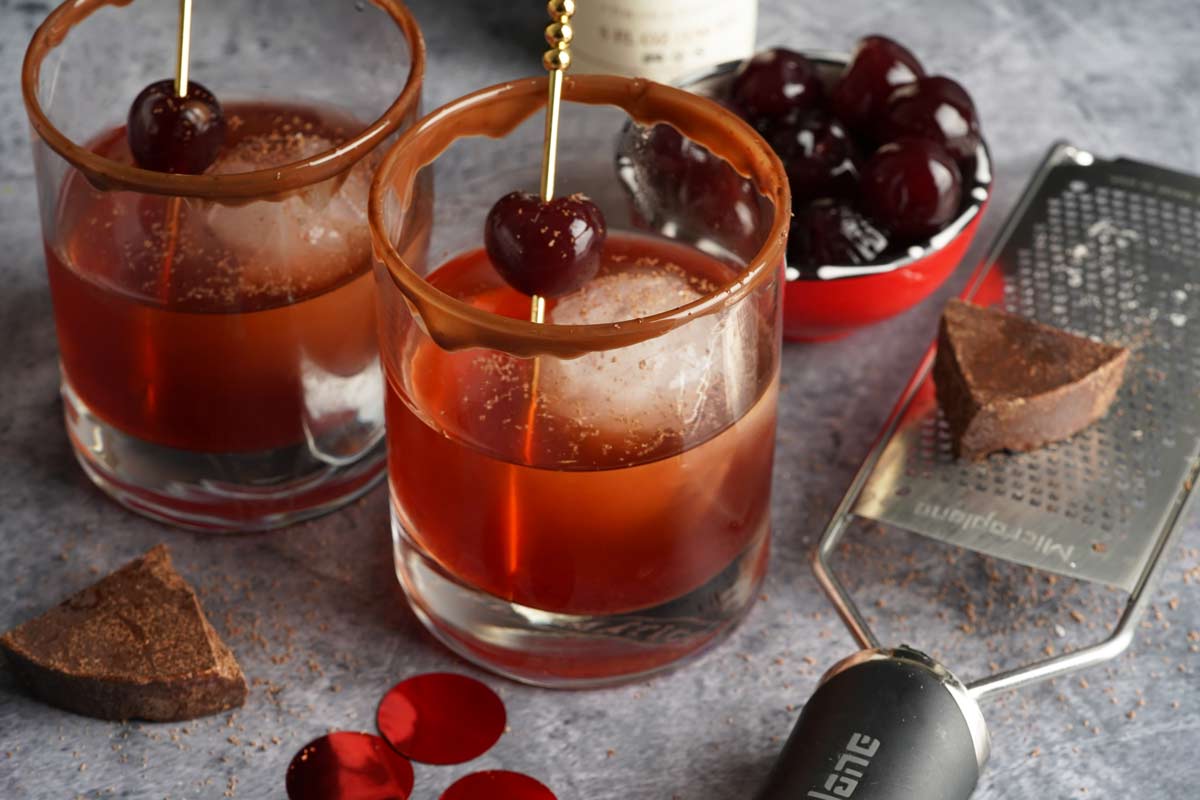 Chocolate-Covered Cherry Old Fashioned - Savored Sips