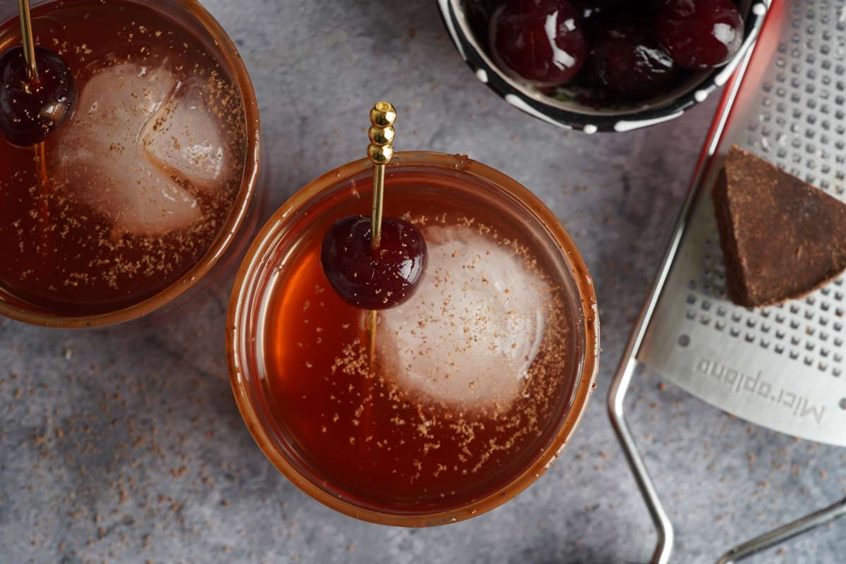 Chocolate-Covered Cherry Old Fashioned - Savored Sips