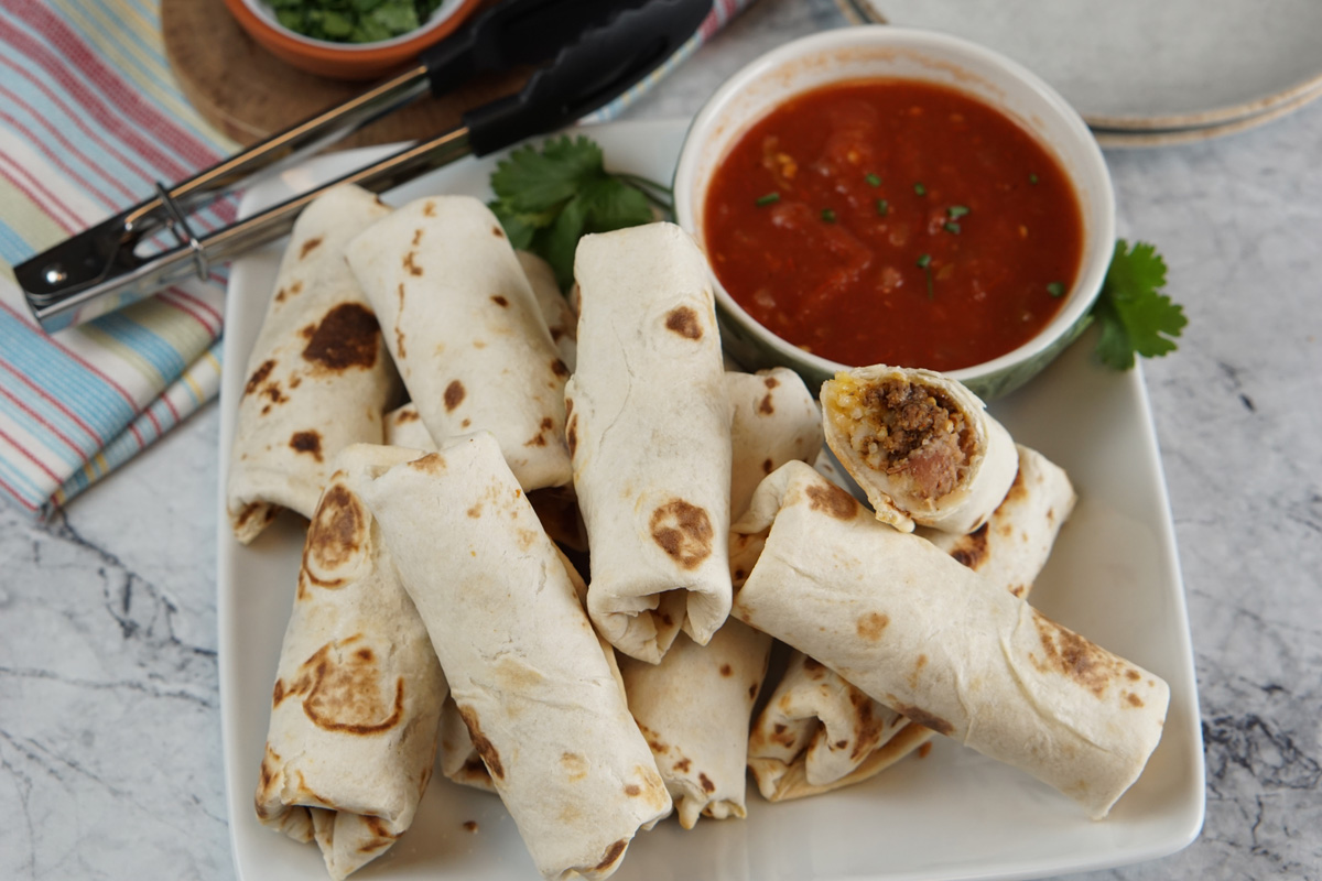 Party-Perfect Mini Burritos - Savored Sips