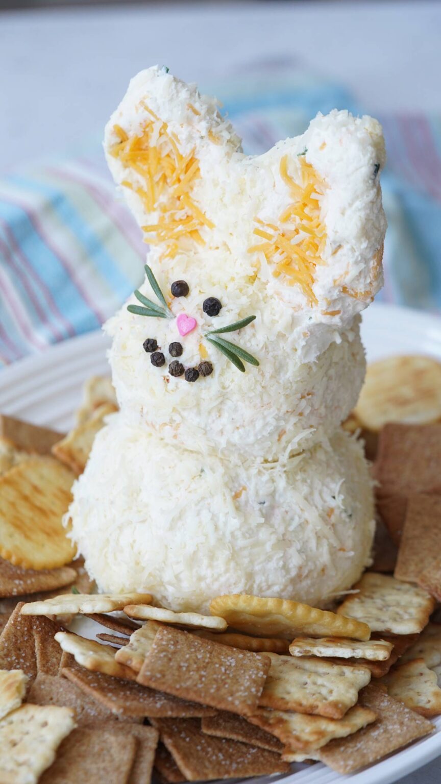 Cream Cheese Sculpted Bunny for Easter - Savored Sips