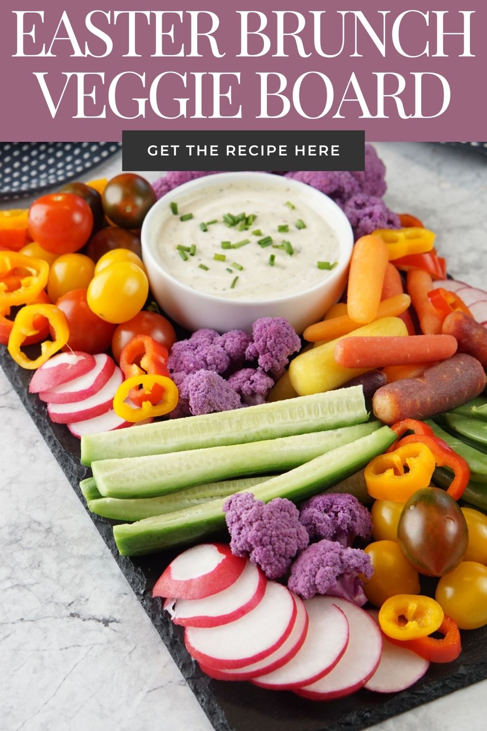 Easter Brunch Veggie Board - Savored Sips