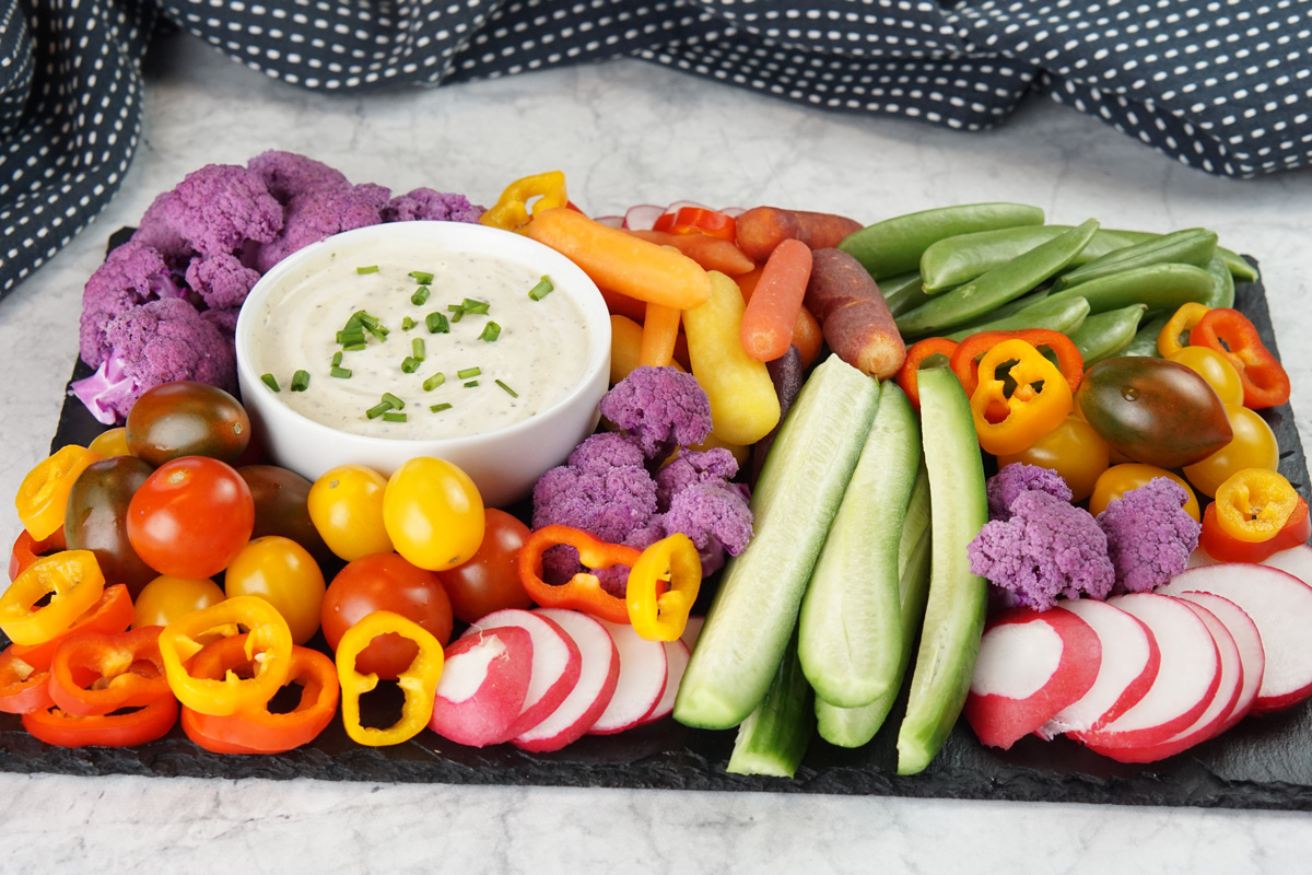 Easter Brunch Veggie Board - Savored Sips