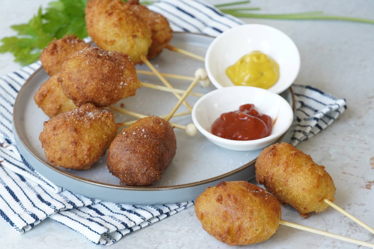 Mini Corn Dogs - Savored Sips