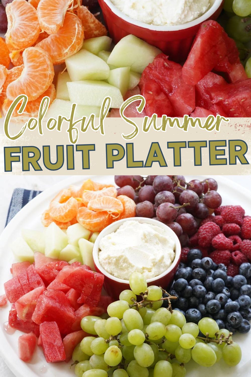 Colorful Summer Fruit Platter - Savored Sips