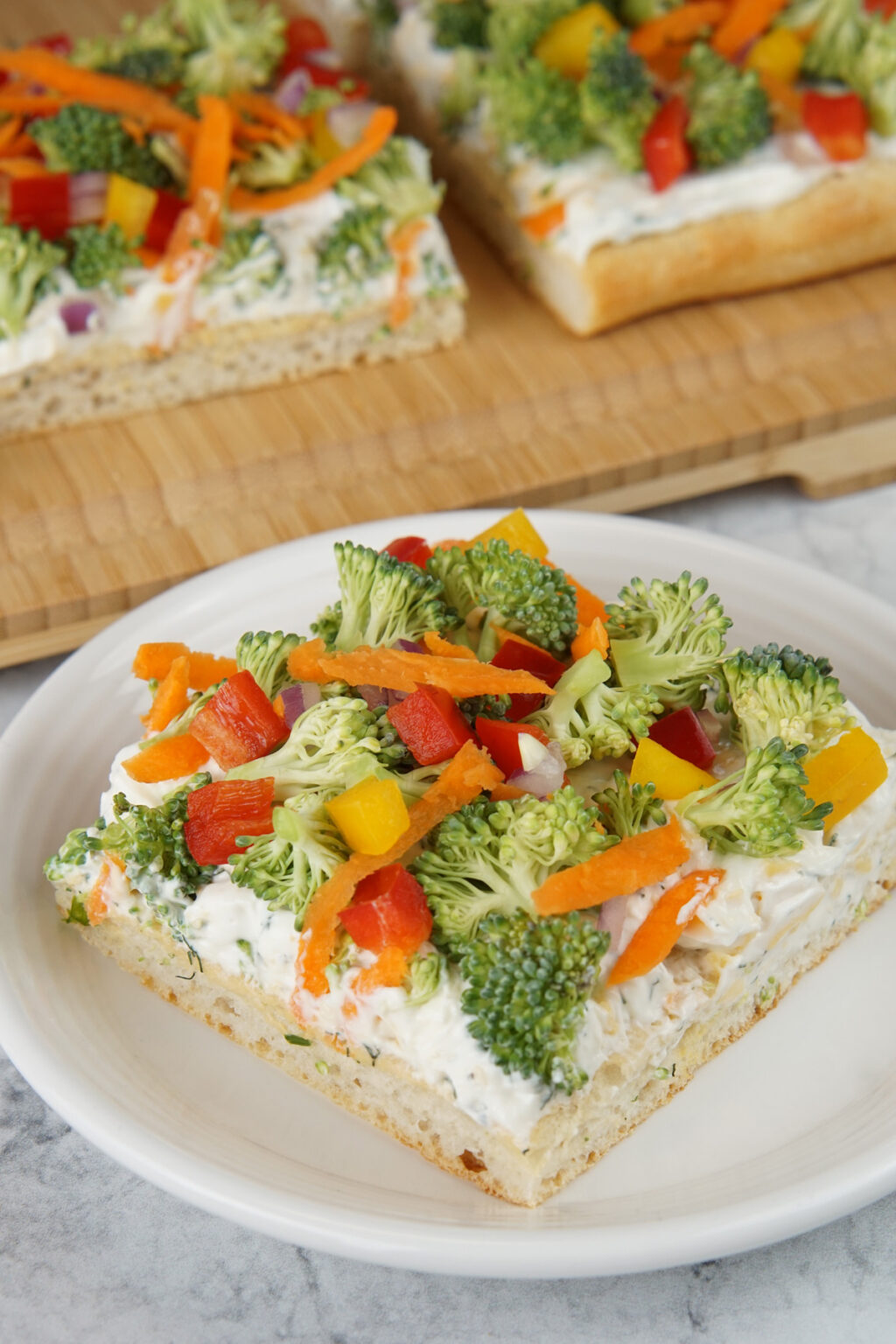 Veggie Pizza Appetizer - Savored Sips