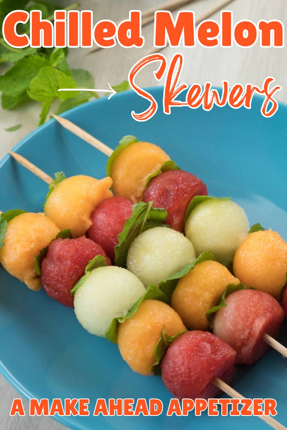 Chilled Melon Skewers - Savored Sips