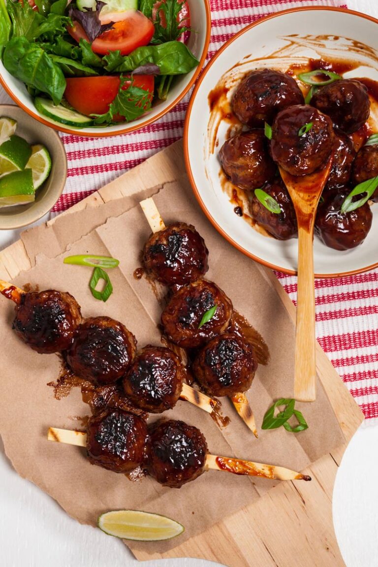 Sticky BBQ Meatballs - Savored Sips