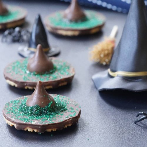Black Hat Witch Cookies - Savored Sips