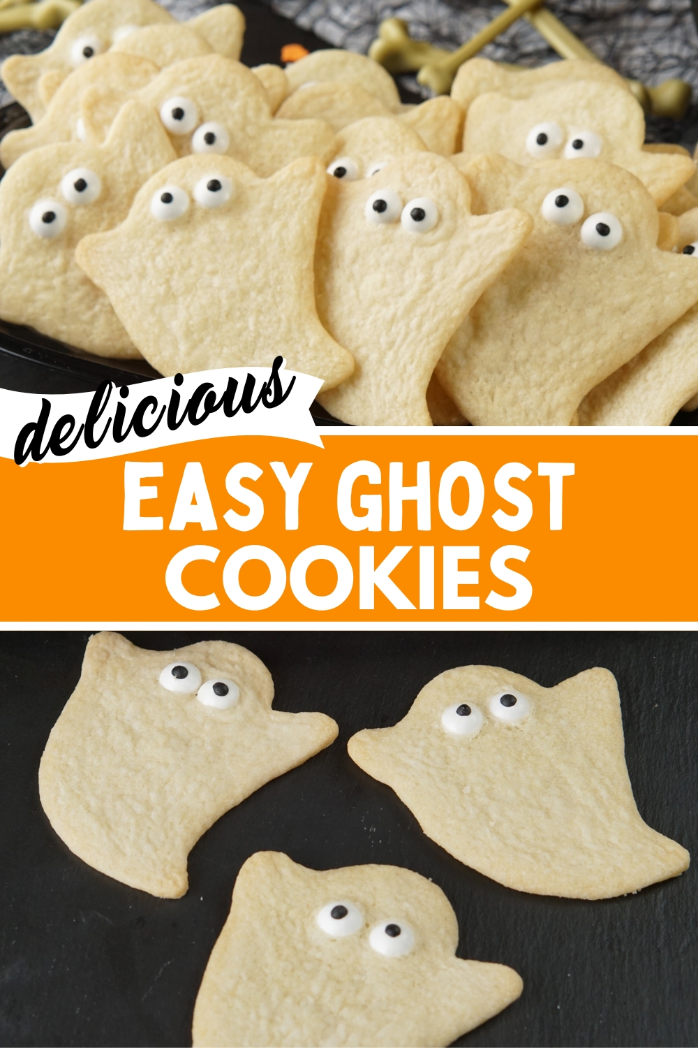 Easy Ghost Cookies - Savored Sips