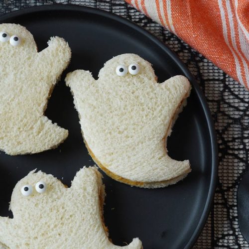 Ghost Finger Sandwiches for Halloween - Savored Sips