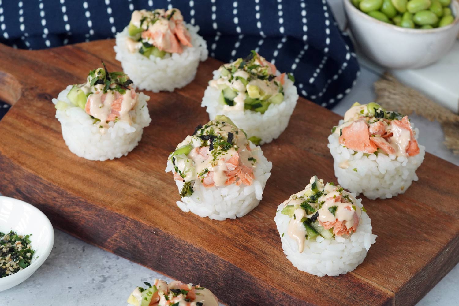 Super Easy Rice Sushi Cups - Savored Sips