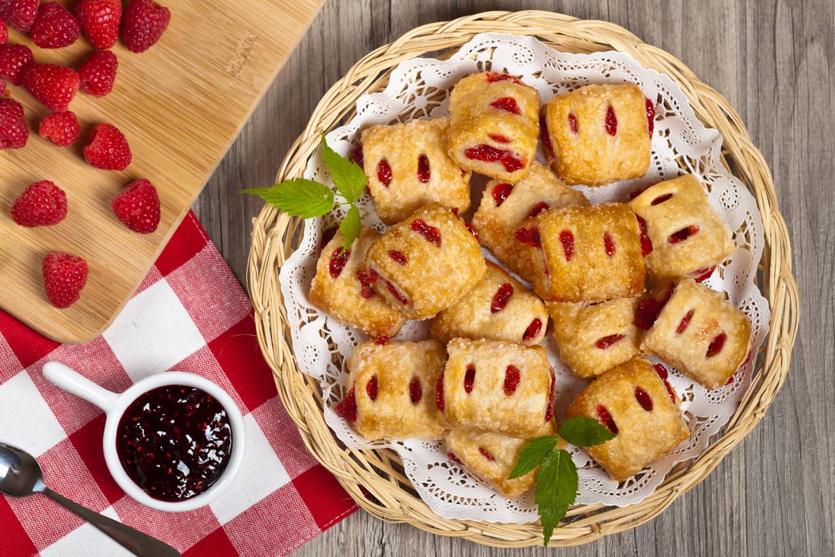 Raspberry Puff Pastry Bites - Savored Sips
